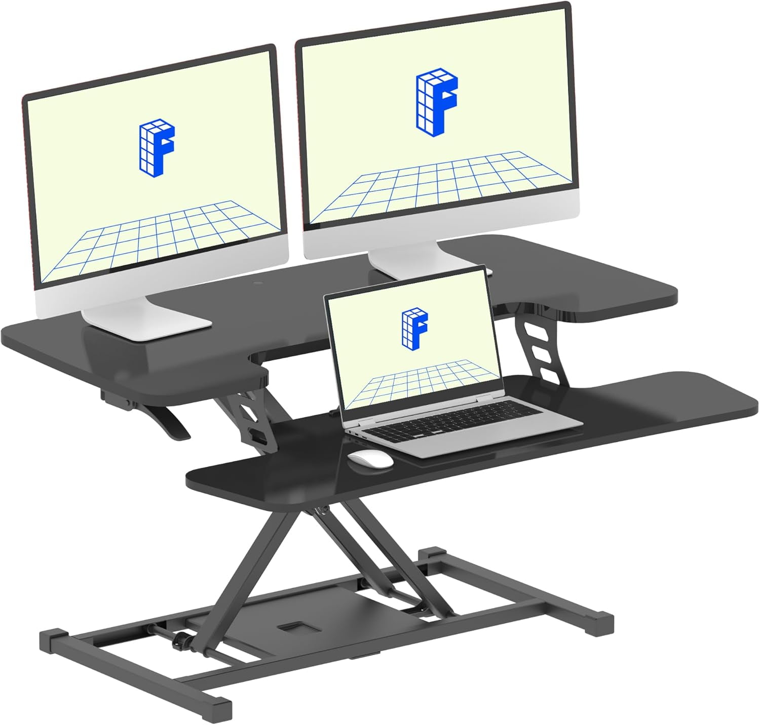 FLEXISPOT 36" Wide Sit to Stand Desk Converter Height Adjustable ...