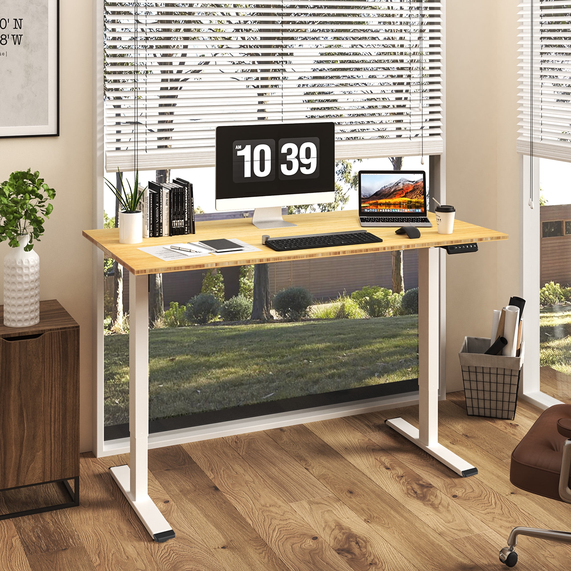 FLEXISPOT 55"x28" Erogonomic Home Office Height Adjustable Standing ...