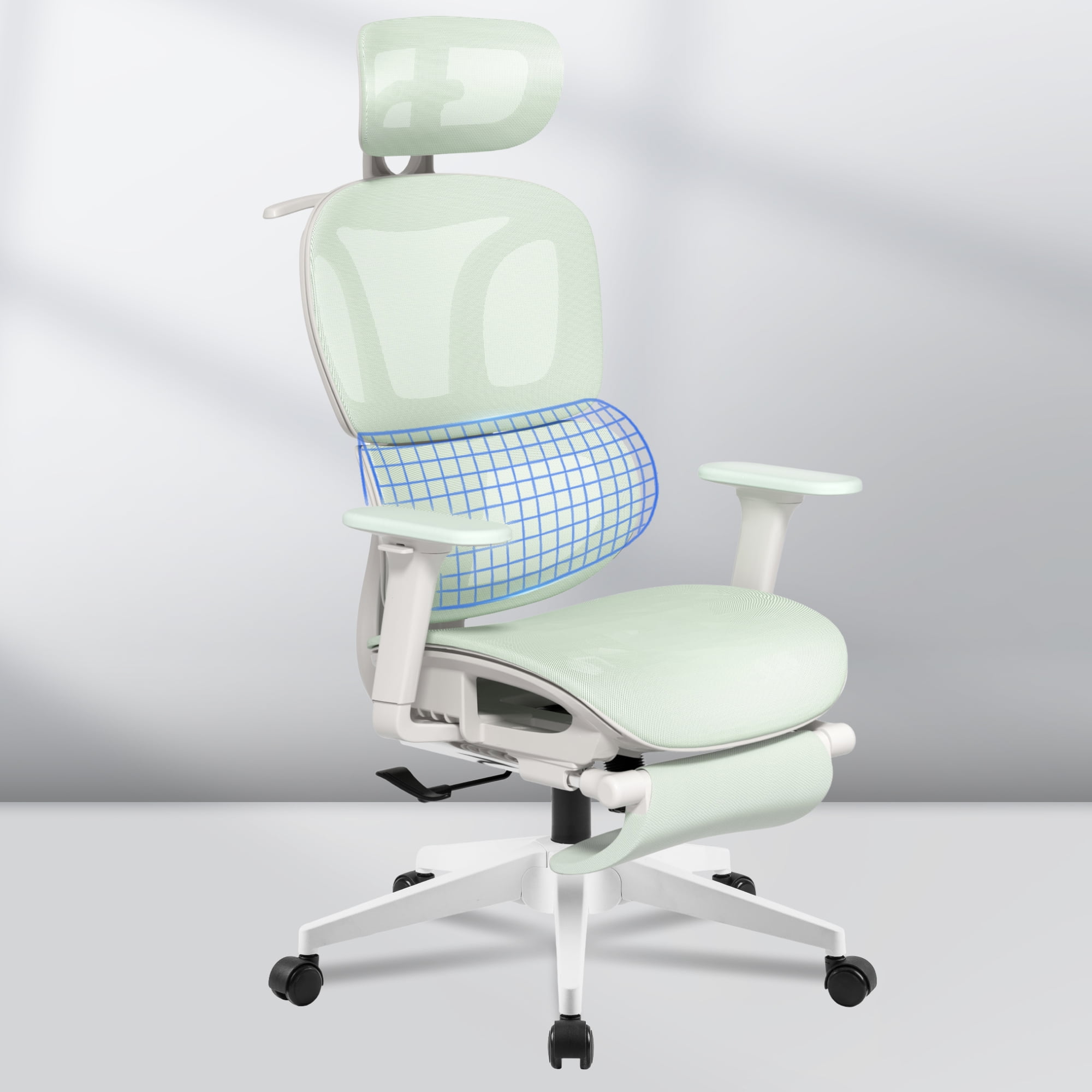 FLEXISPOT Big and Tall Mesh Office Chair, Computer Desk Chair ...
