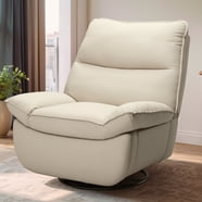 BenchMaster Newport Taupe Faux Leather Recliner Chair with Pushback ...