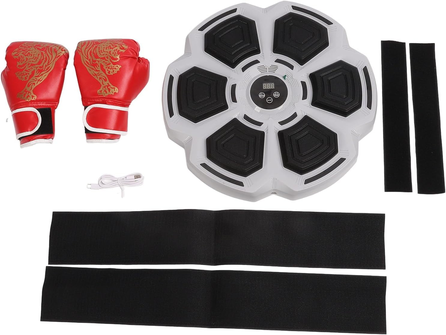 FLEXMAN Music Boxing Machine, Adjustable Height Wall Boxing Punching ...