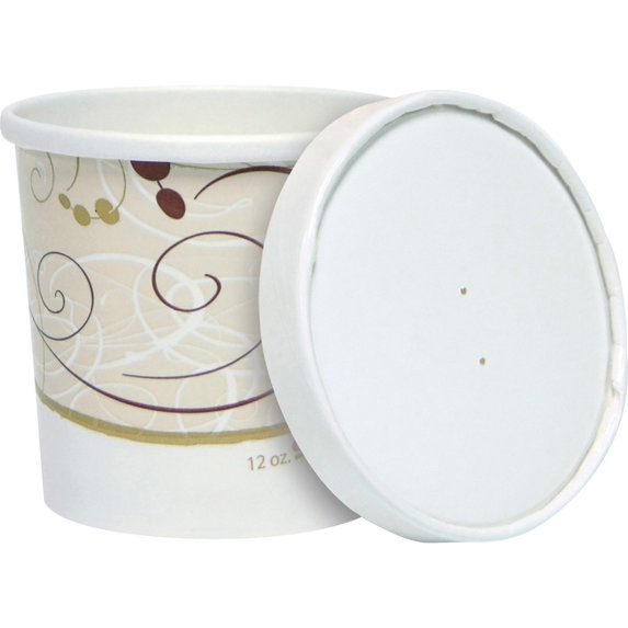 Solo® Flexstyle 12oz Combo Food Containers With Lids, Tan/White, Carton ...