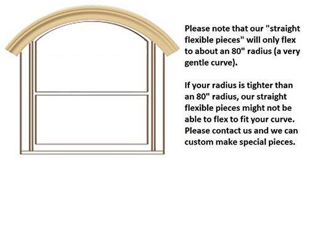 FLEXTRIM WM366 Flexible Casing Molding: 11/16" Thick x 2.25" Wide - for ...