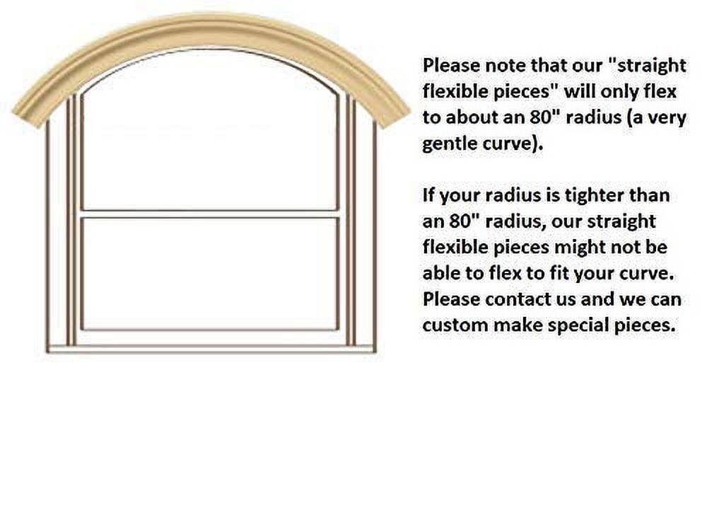 FLEXTRIM WM366 Flexible Casing Molding: 11/16" Thick x 2.25" Wide - for ...