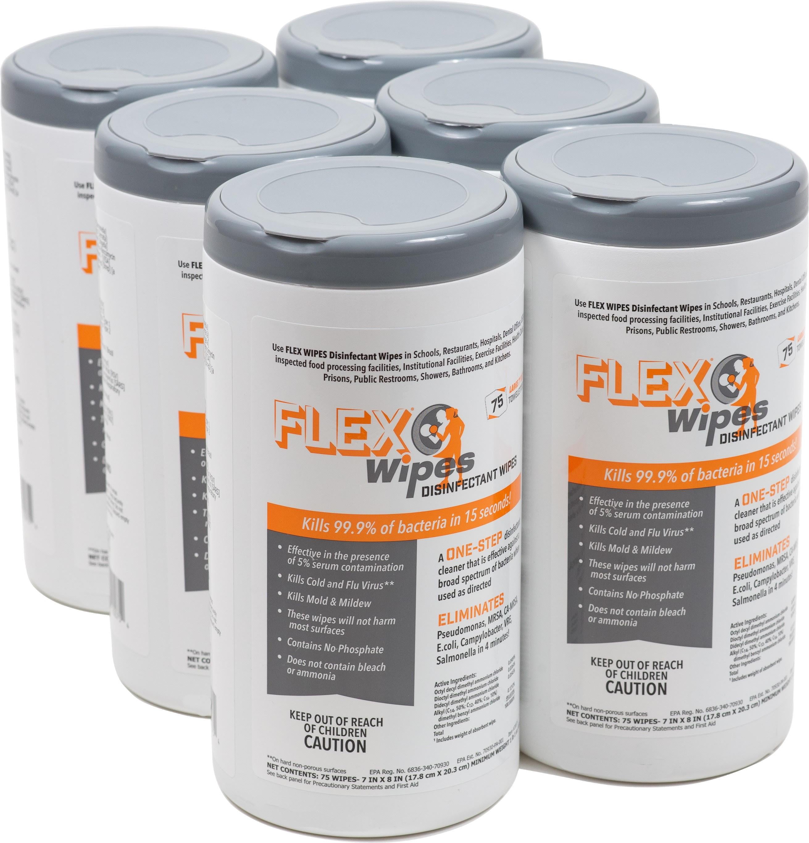 FLEXWIPES Disinfectant Wipes 75ct Canisters - Walmart.com