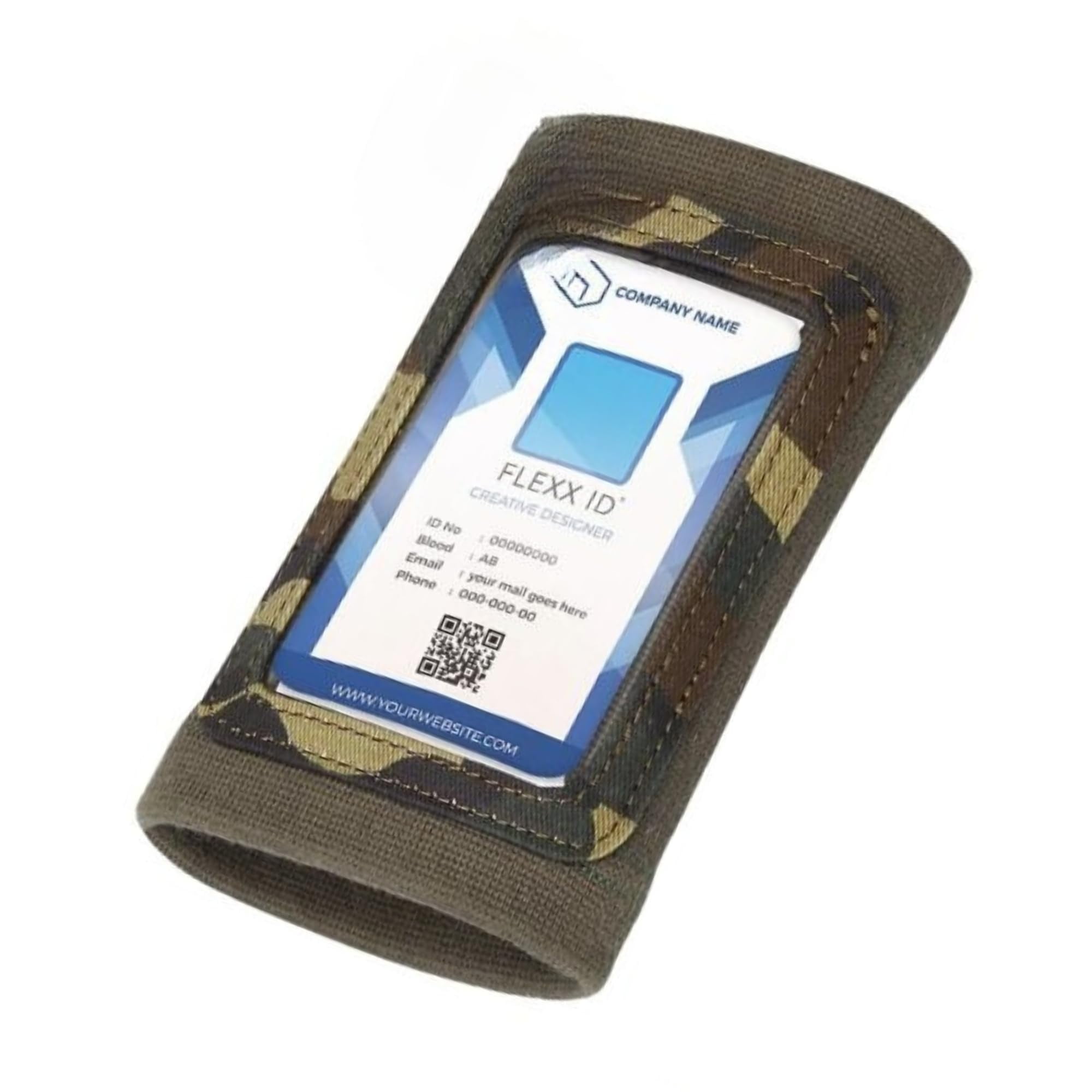 FLEXX ID PRO Secure RFID-Enabled Clear Window Arm Badge Holder Wallet ...