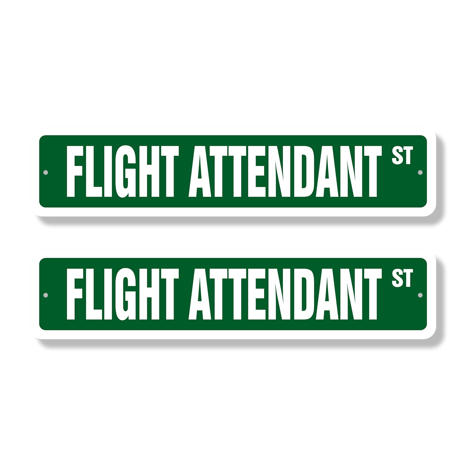 FLIGHT ATTENDANT Classic Street Sign (2 Pack) stewardess airline cabin ...