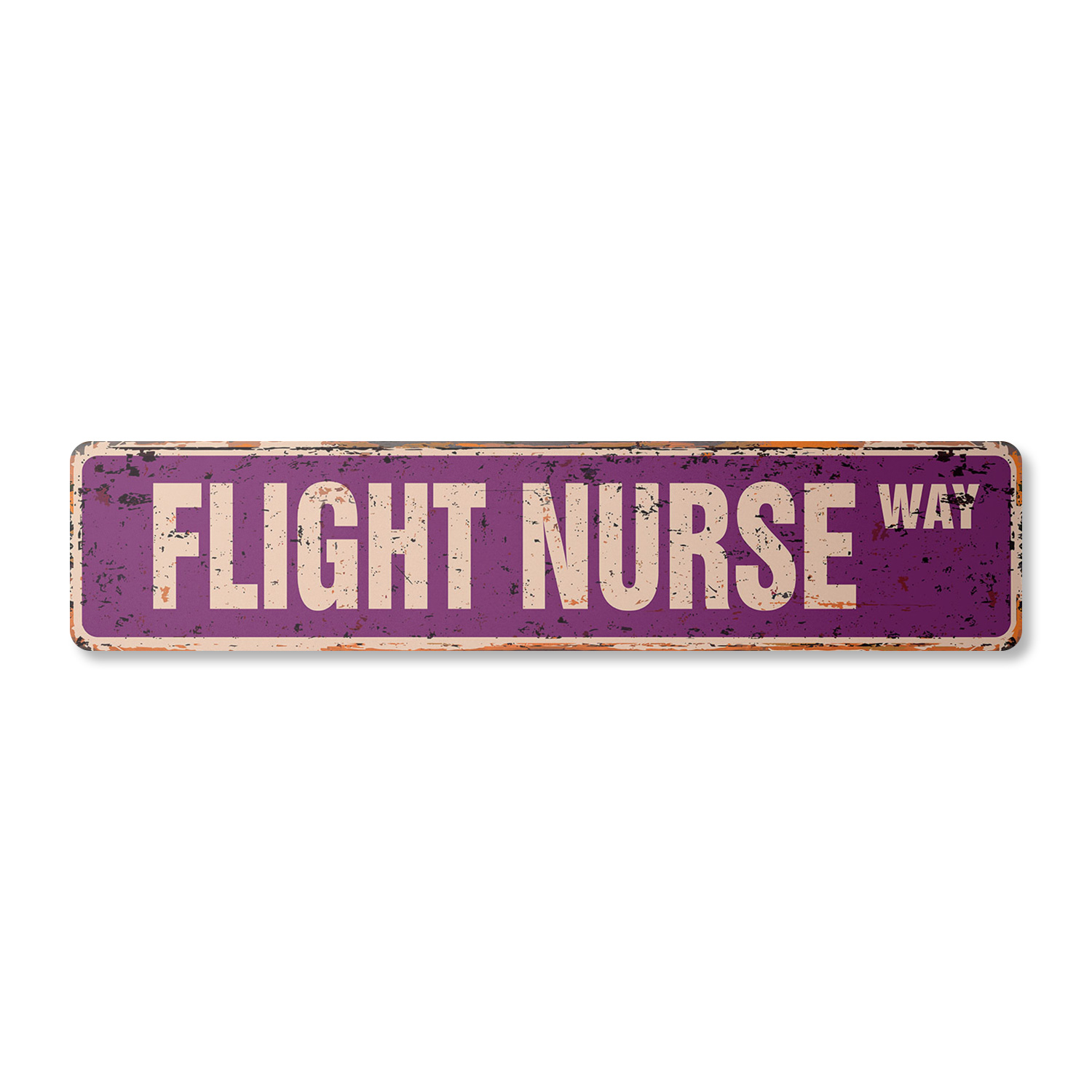 FLIGHT NURSE Vintage Aluminum Street Sign military nursing army navy RN ...