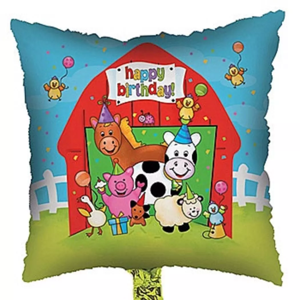 FLINT- Barnyard Bash Farm Animal Kids Birthday Party Decoration Foil 18 ...