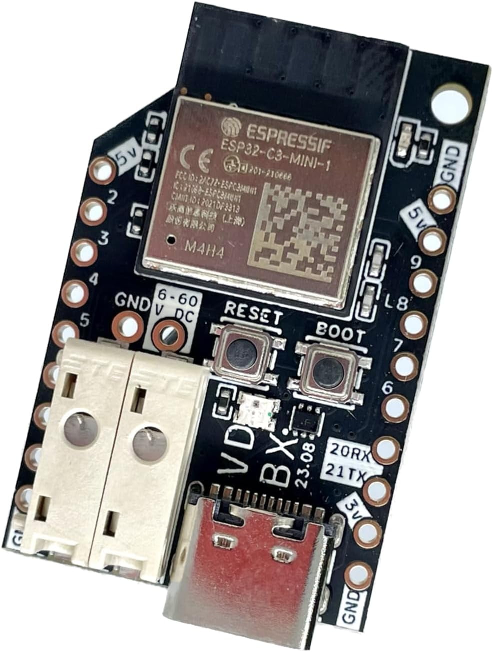 FLIP_C3 ESP32 with 60v DC Buck 5V 2A 10W ESPHome TASMOTA WLED ...