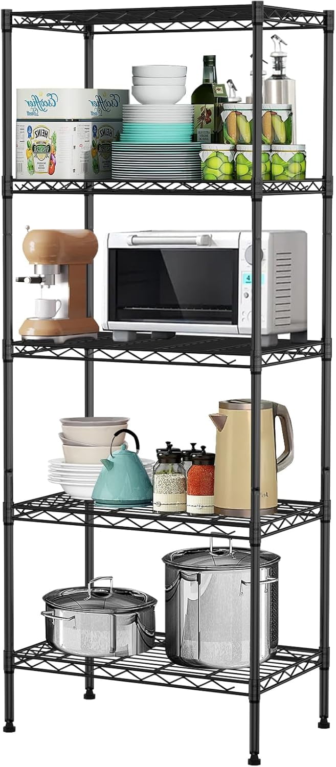 FLL Wire Shelving Unit 5-Tier NSF-Certified Heavy Duty Commercial Grade ...