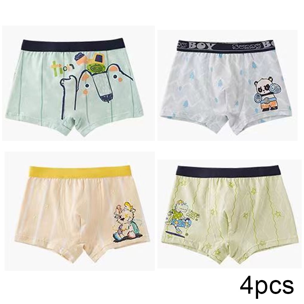 FLMEI 2-18 Years Boys Cotton Boxer Brief Underwear Antibacterial for ...