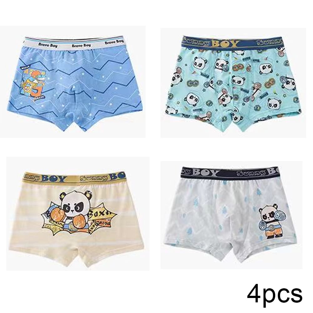 FLMEI 2-18 Years Boys Cotton Boxer Brief Underwear Antibacterial for ...