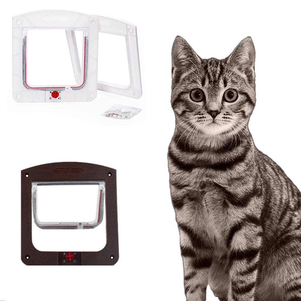 FLMEI Cat Door (9.4*8.7*1.2inch),Locking Cat Door for Interior Exterior ...