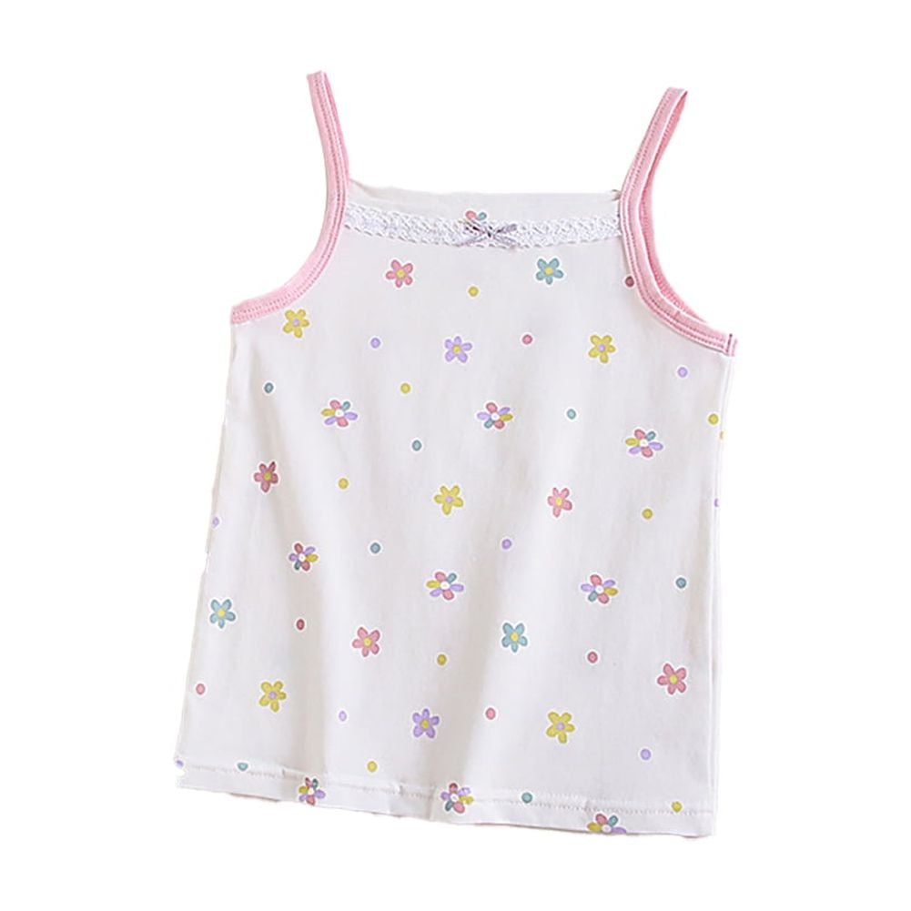 FLMEI Girls Cartoon Vest Undershirt for Kids Toddler,3-8Years Baby ...