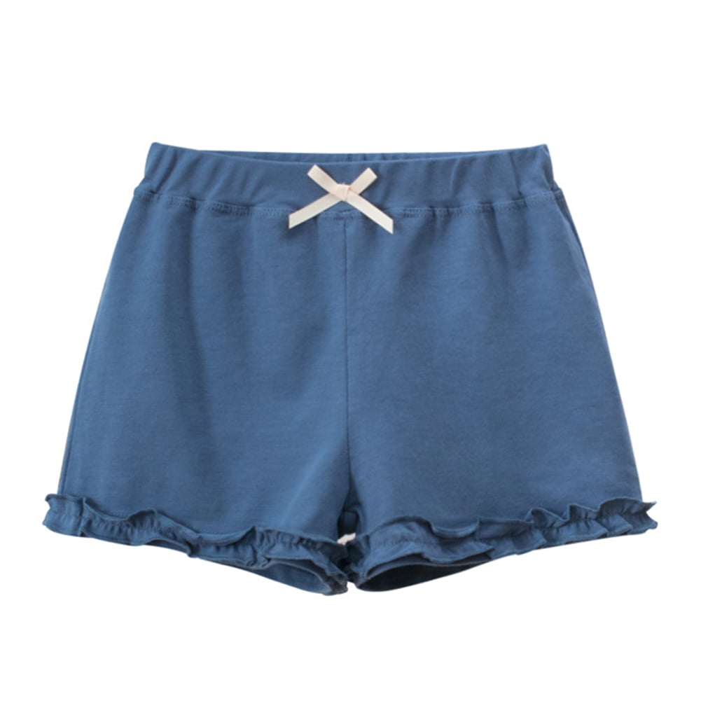 FLMEI Girls Cotton Shorts for Kids Baby Breathable Casual Short ...