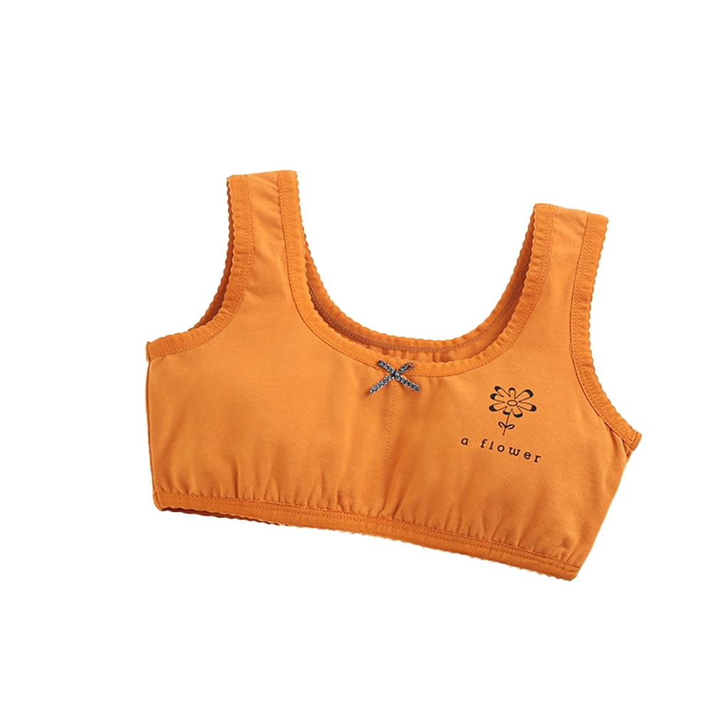 FLMEI Kids Training Bras for Girls Sports Bras Cotton Sports Underwear ...