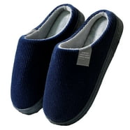 LORDFON Memory Foam Mens Slippers Slip-On House Slippers, Indoor ...