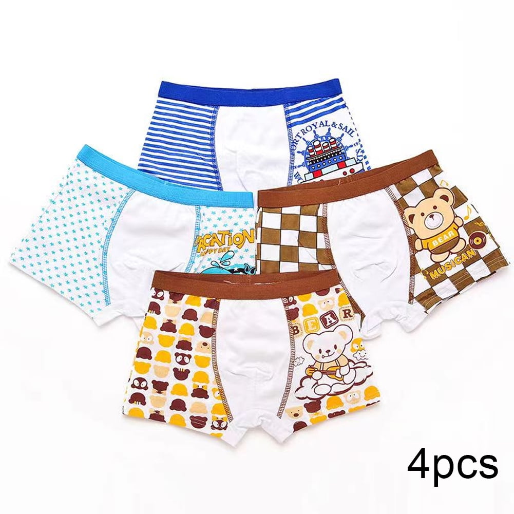 FLMEI Toddler Boys Underwear Cotton Boxer Briefs 2-18 Years Soft ...