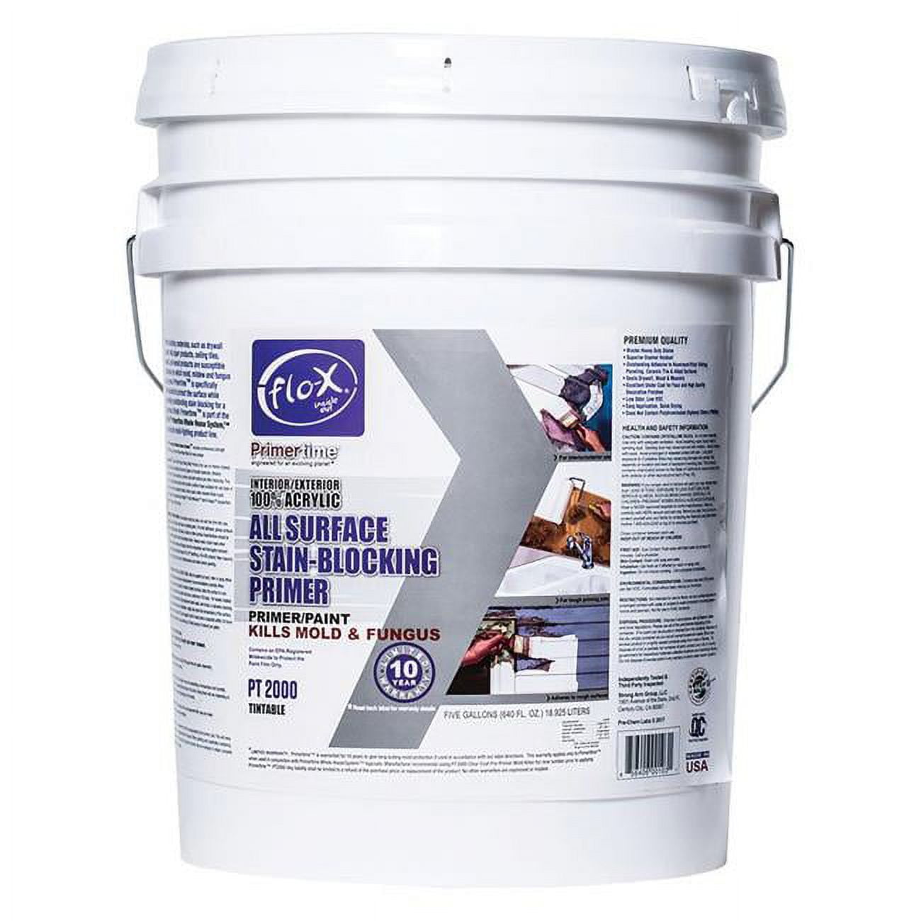 FLO-X 1689660 5 Gal Primertime Acrylic Interior & Exterior Stain ...
