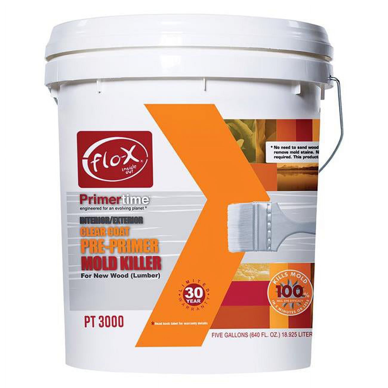 FLO-X 1689843 5 Gal Primertime Interior & Exterior Pre Primer - Mold ...