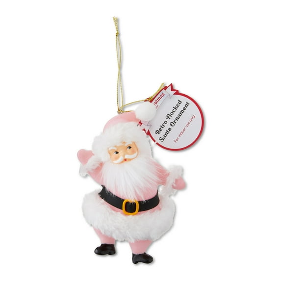 Mr. Christmas 5-inch Flocked Dancing Santa Ornament, Teal - Walmart.com
