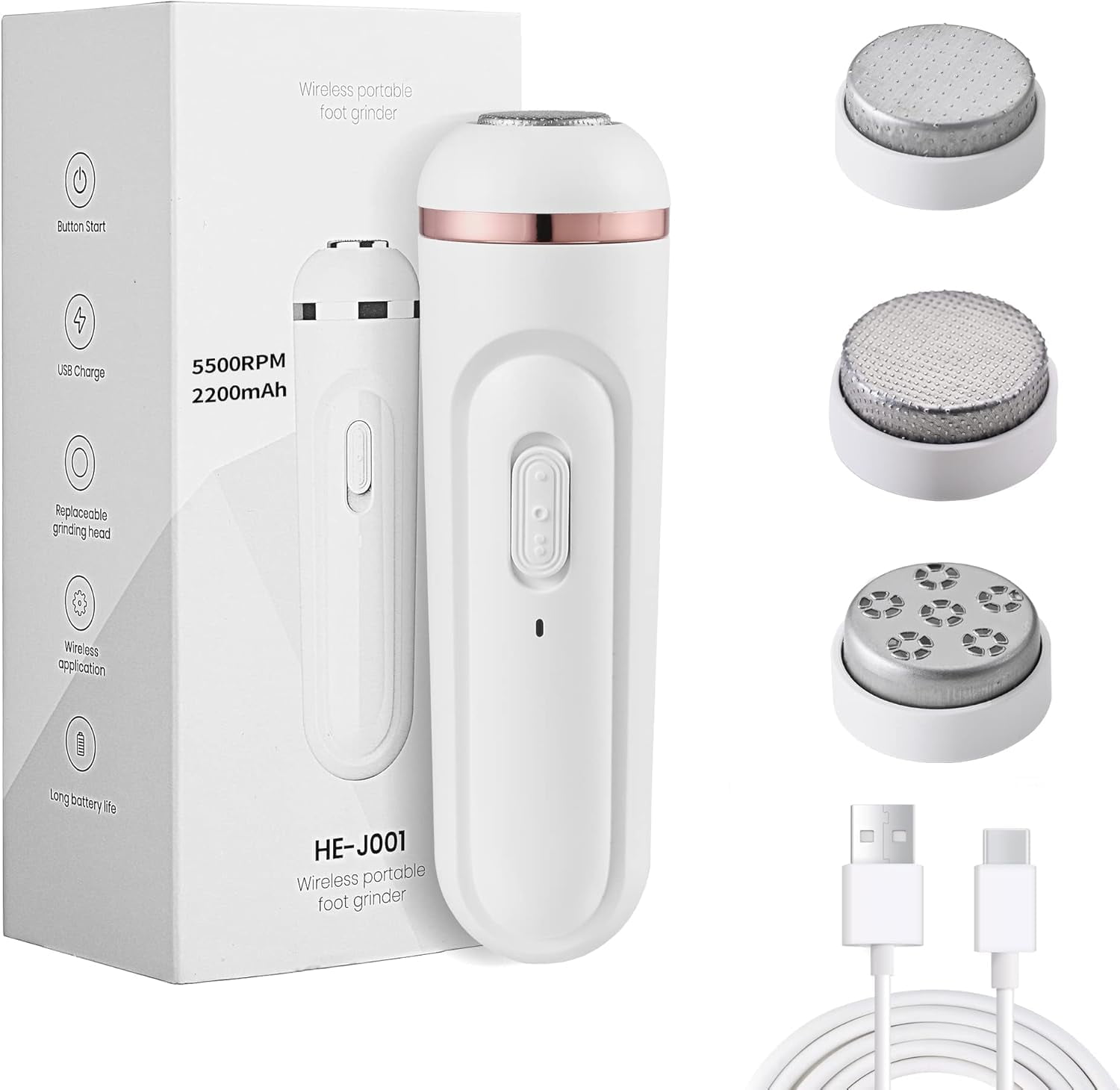 FLOITTUY Professional Callus Remover and Foot Scrubber Kit for Silky ...