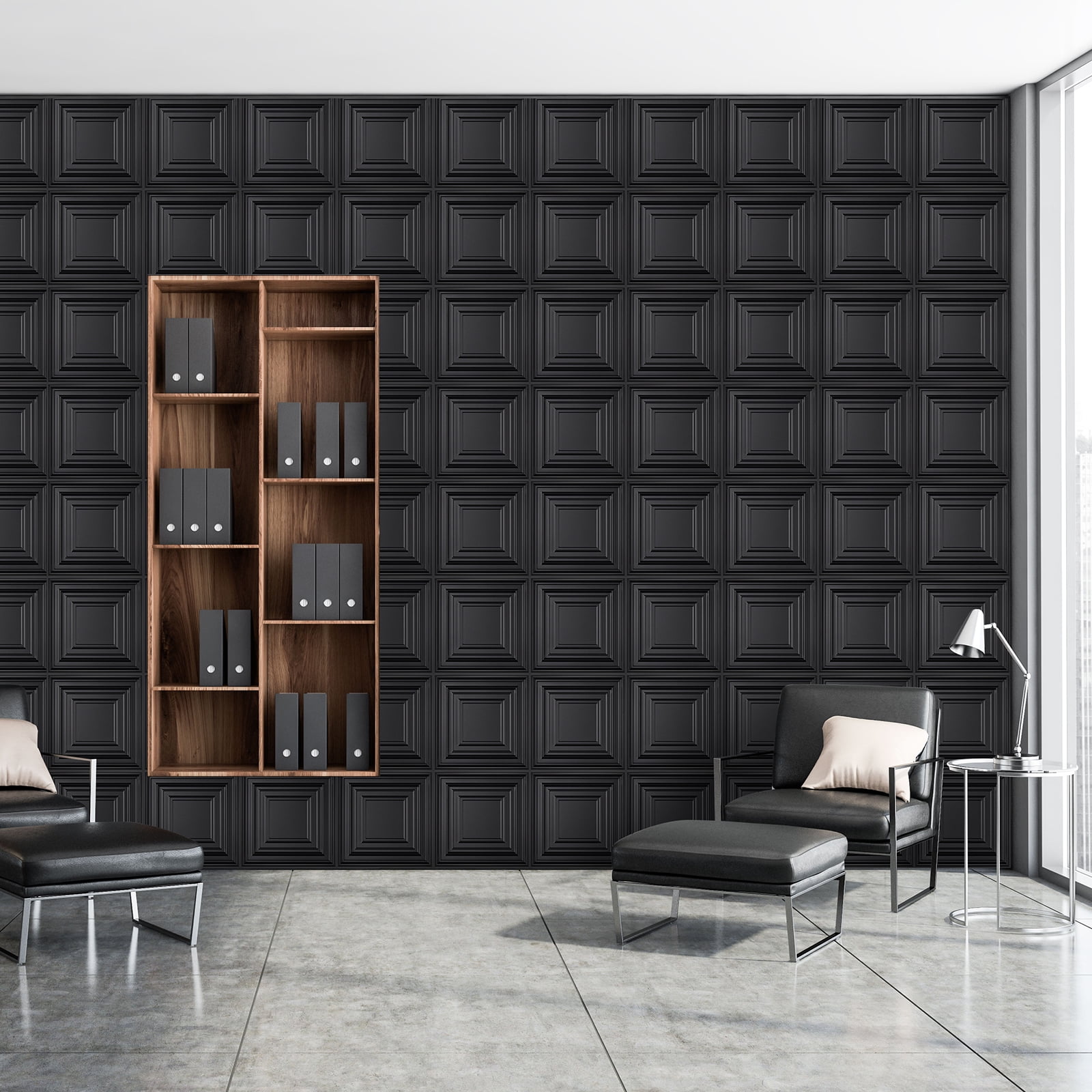 FLOLEOPA 30 Pack 3D Wall Panel, PVC Textured Wall Panels for Interior ...