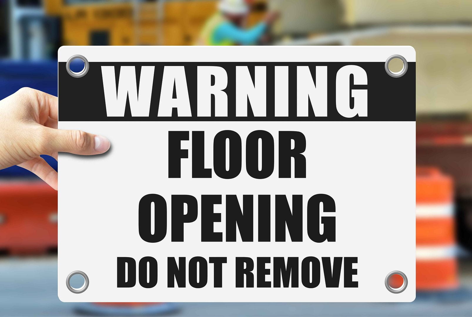 FLOOR OPENING DO NOT REMOVE | Warning Notice Caution Danger 3mm PVC ...