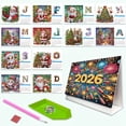 FLOPESN DIY Diamond Painting 2026 Desk Calendar Kit, Themed Monthly ...