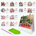 FLOPESN DIY Diamond Painting 2026 Desk Calendar Kit, Themed Monthly ...