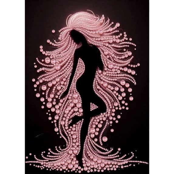 FLOPESN DIY Gemstone Pearl Painting Kit - 9.84x13.78 Inch Frameless ...