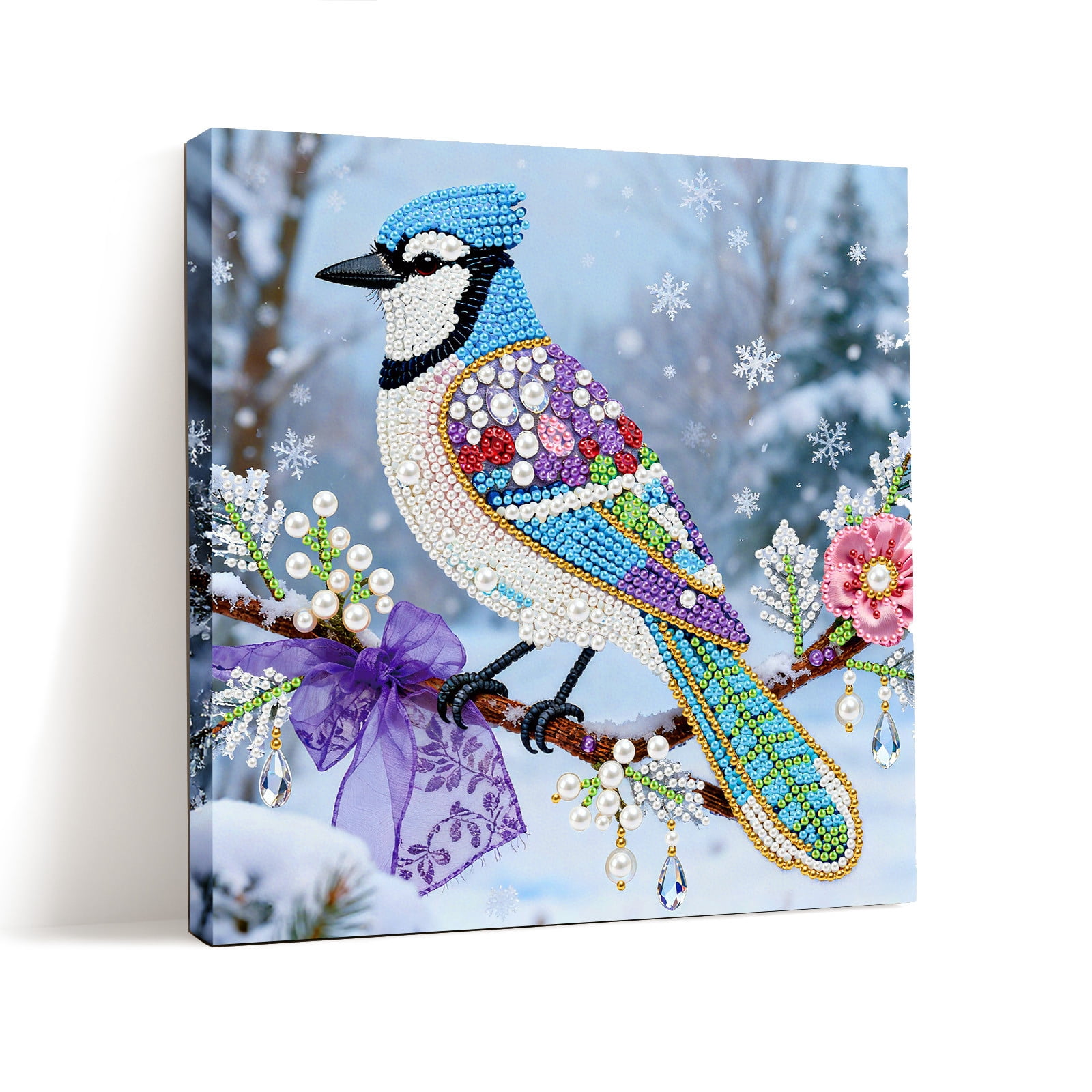 FLOPESN DIY Pearl Painting with Frame,Self-Adhesive, Healing, Stress ...