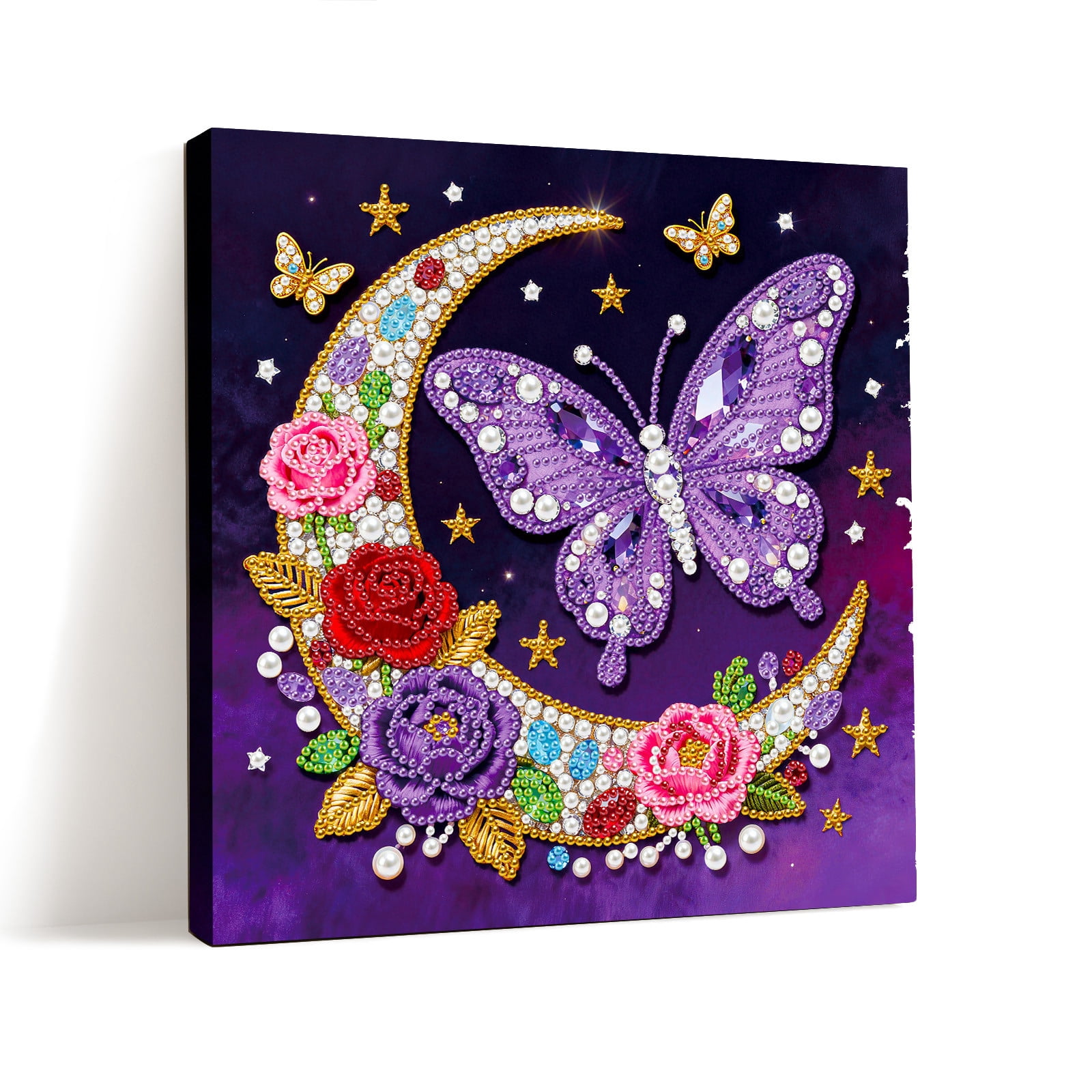 FLOPESN DIY Pearl Painting with Frame,Self-Adhesive, Healing, Stress ...