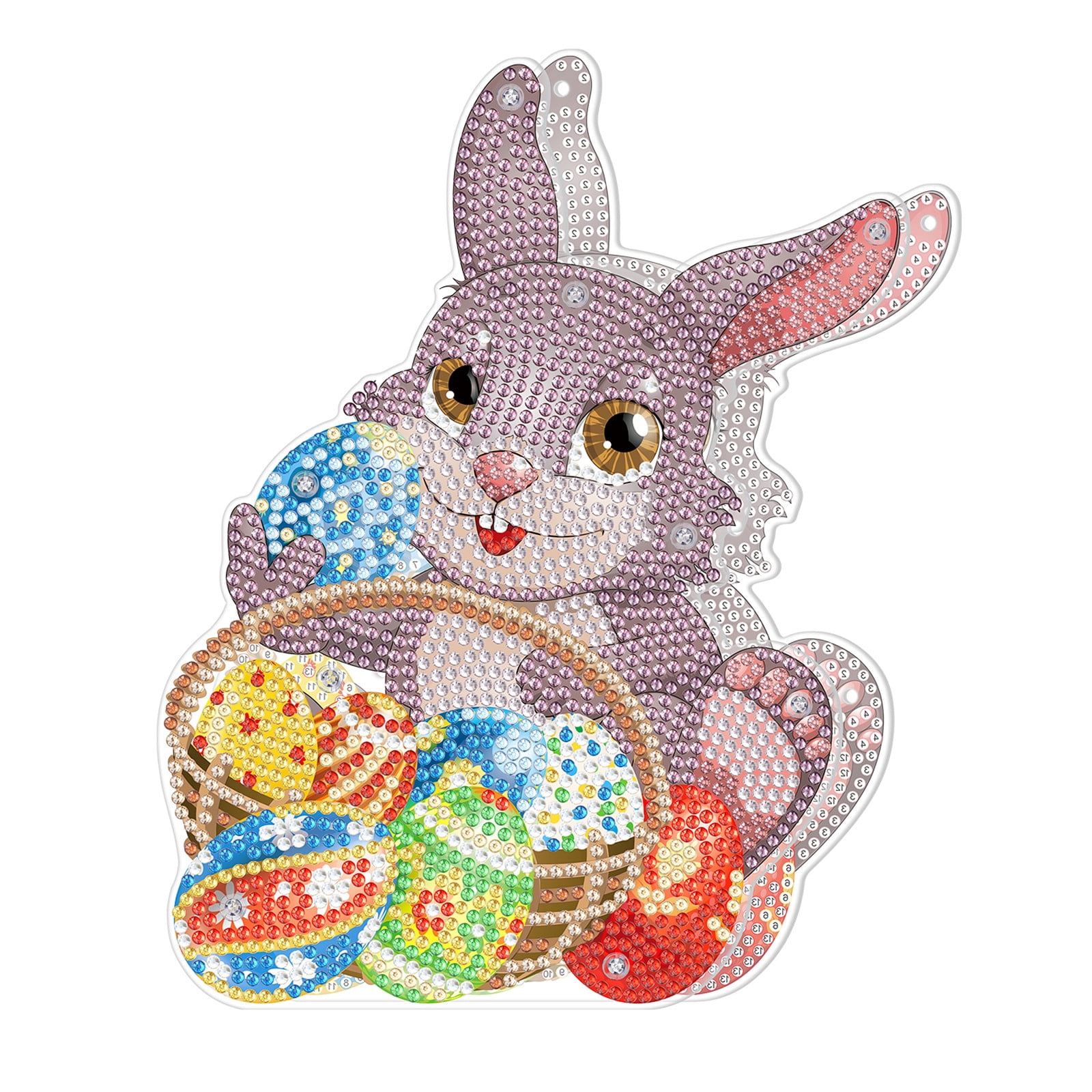 FLOPESN Easter Bunny DIY Diamond Art Painting Ornaments Lamp Kits ...