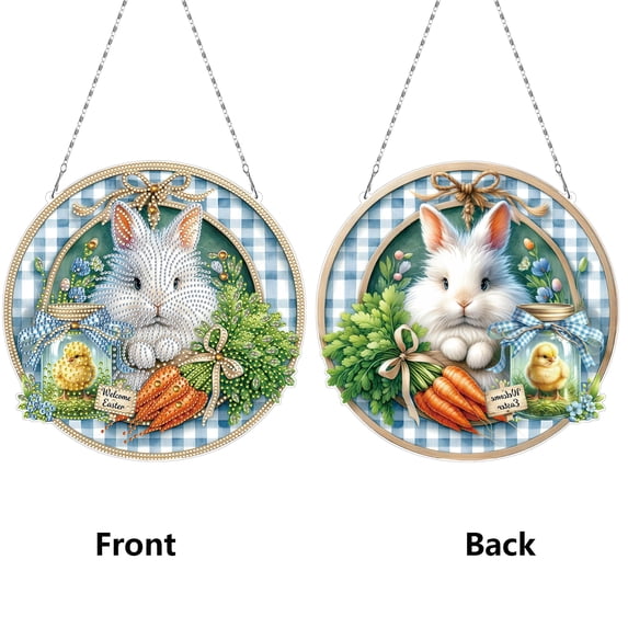 FLOPESN Irregular Shaped DIY Diamond Art Painting Pendant, Easter ...