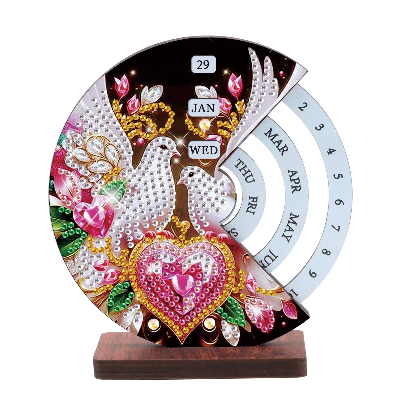 FLOPESN Permanent Calendar DIY Diamond Art Painting Kits Ornaments ...
