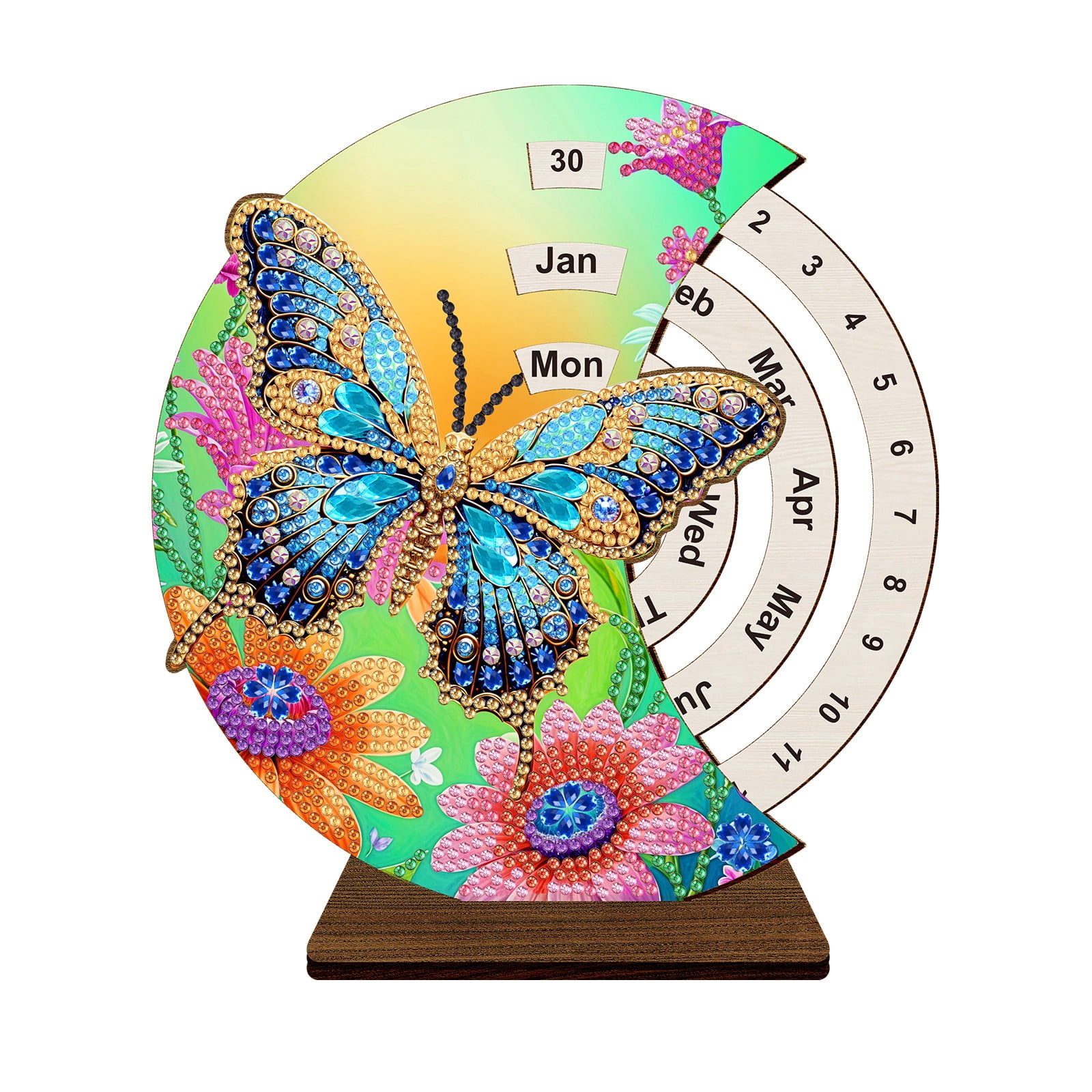 FLOPESN Perpetual Calendar DIY Diamond Art Painting Wooden Manual ...