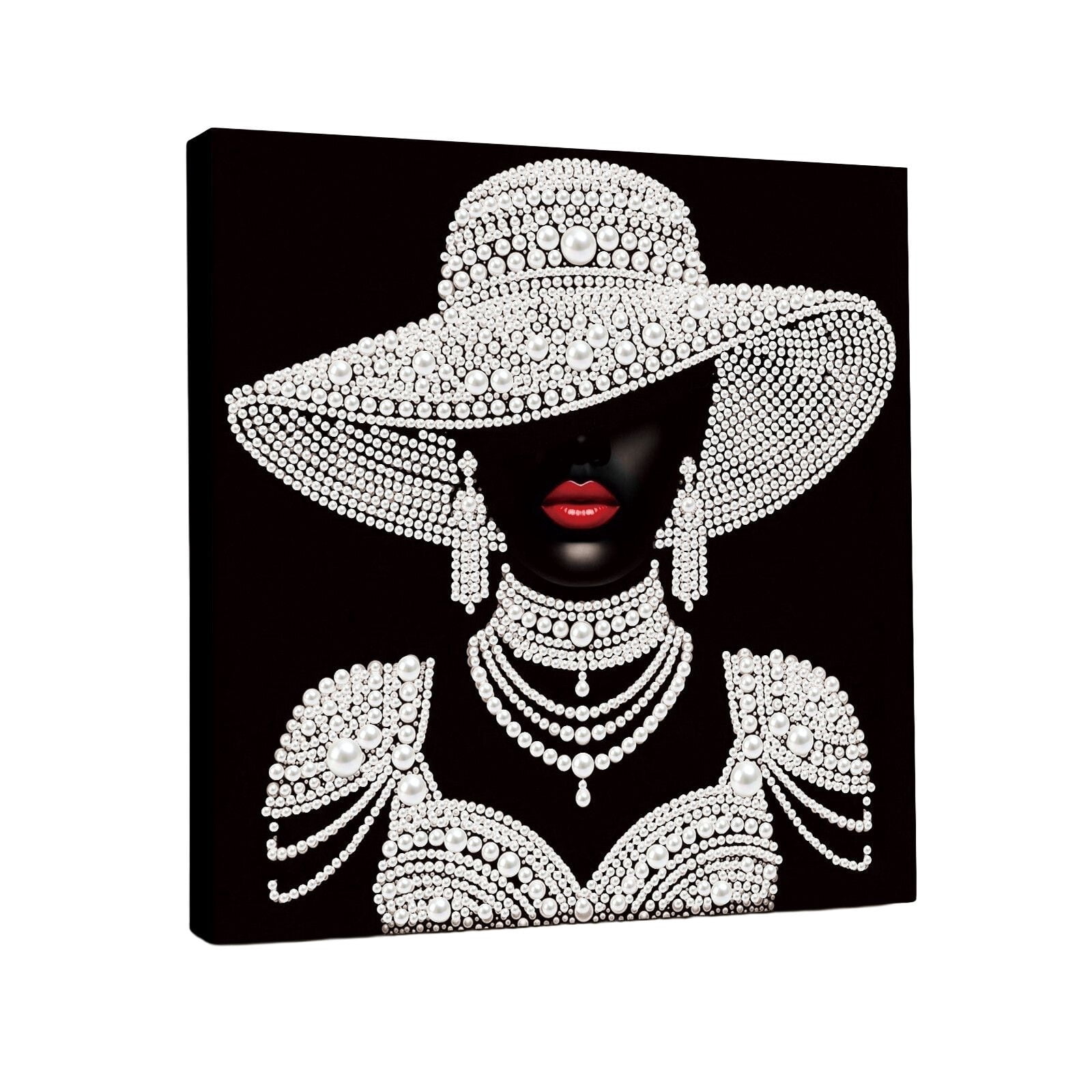 FLOPESN Woman Special Shape 3D DIY Pearl Painting Kits with Frame ...