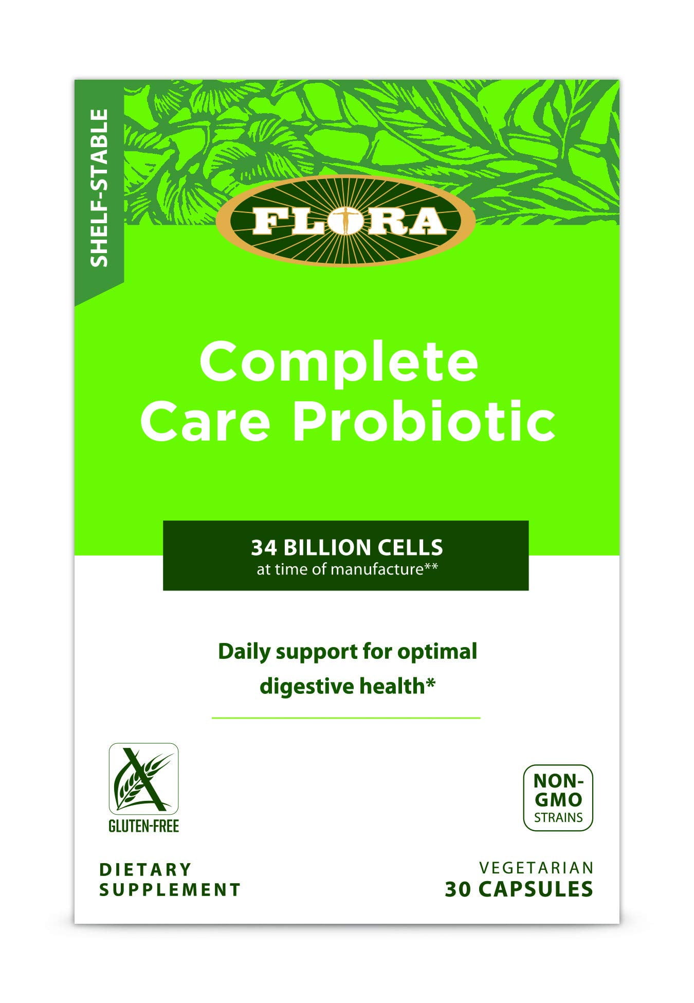 FLORA - Complete Care Probiotic, Shelf-Stable, 34 Billion CFU, 30 Count - Walmart.com