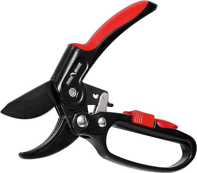 FLORA GUARD Garden Clippers, Professional Ratchet Pruning Shears ...
