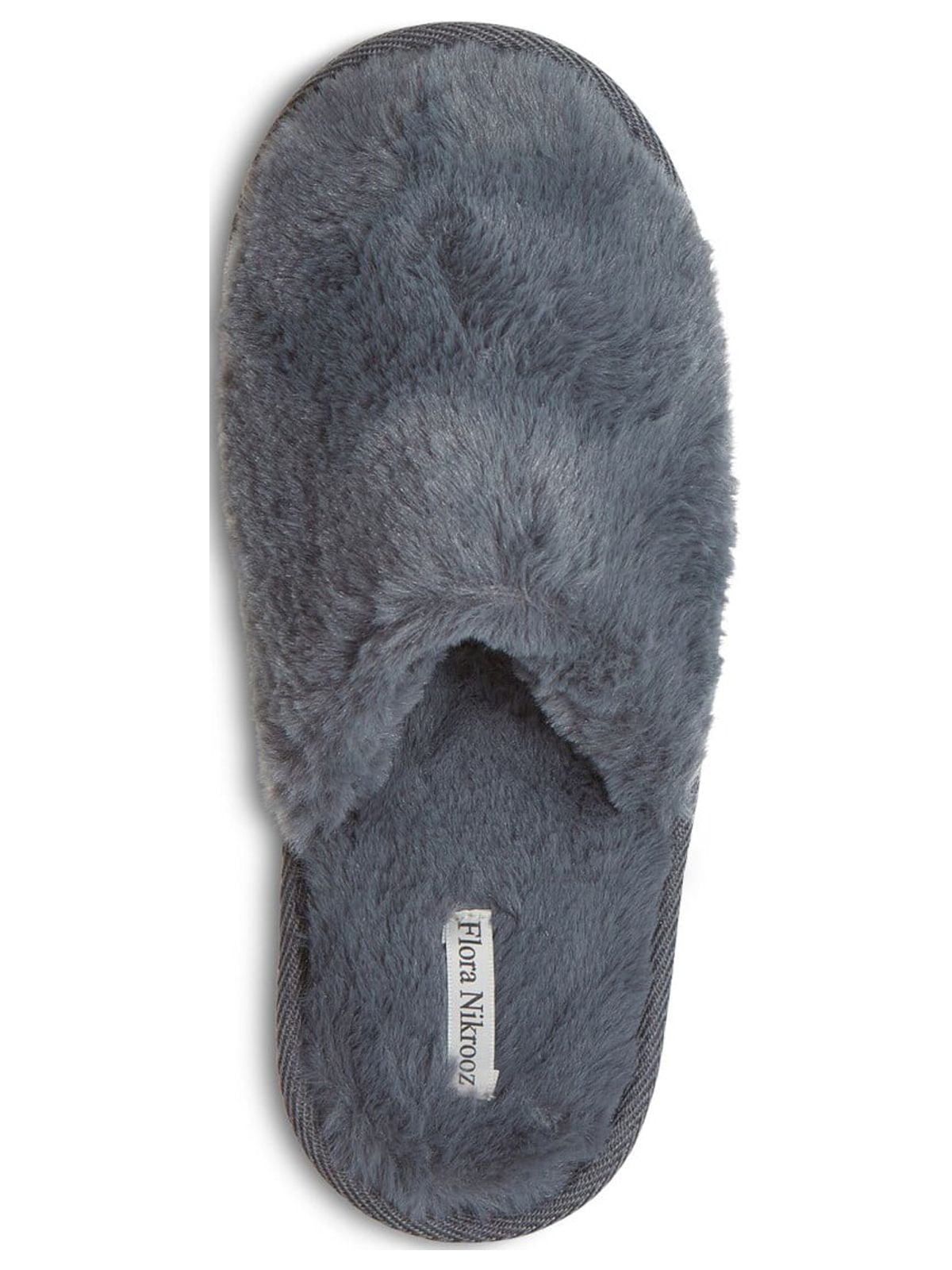 FLORA Womens Storm Gray Padded Round Toe Slide Slippers S - Walmart.com