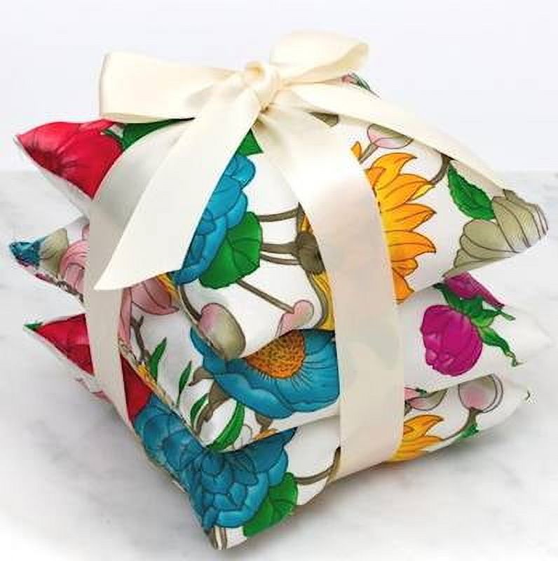 FLORAL BLUSH ElizabethW Silk Sachet Ribbon Tied Set of 3 - Walmart.com
