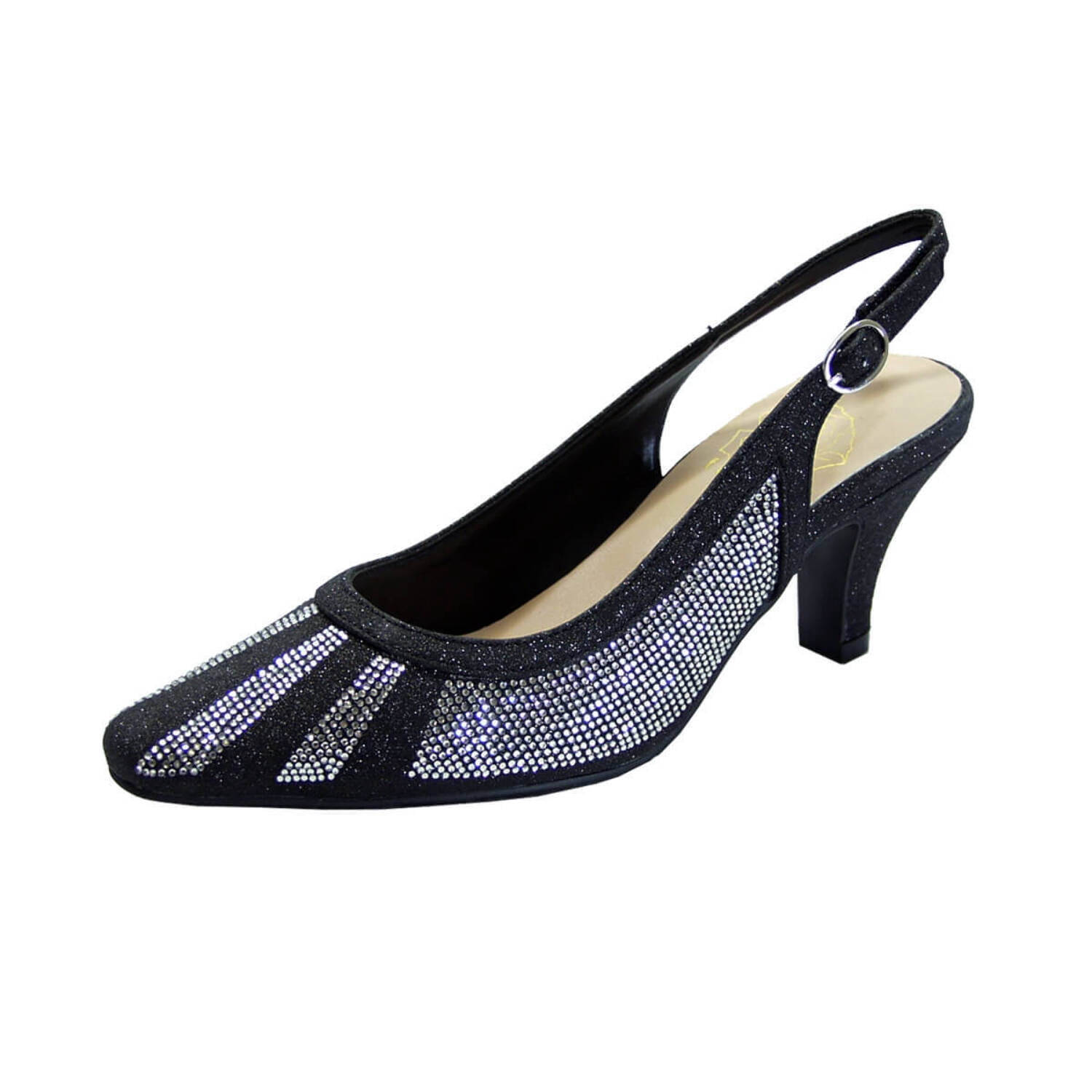 FLORAL Ivana Women's Wide Width Slingback Evening Dress Pumps - Walmart.com