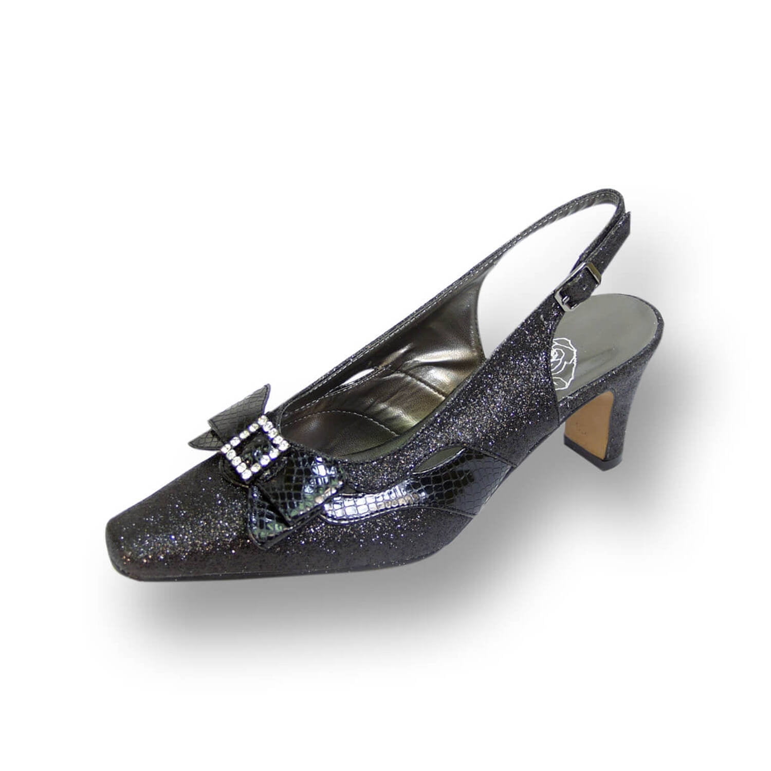 FLORAL Pearl Women's Wide Width Slingback Evening Dress Shoes - Walmart.com