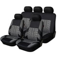 FLORAY 9-Piece Car Seat Covers Full Set - Airbag Safe, Thickened, Split ...