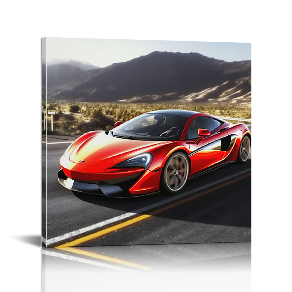 FLORID 16x16in Car Pictures Posters Black and White Wall Decor Art for ...