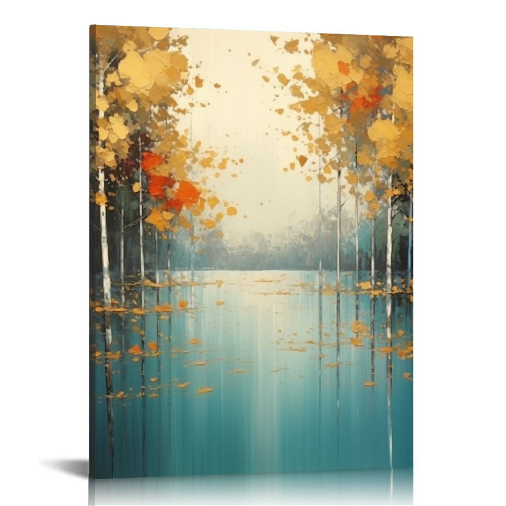 FLORID 16x20 in / 12x16 in Decorative Wall Art Printed Autumn Canvas ...