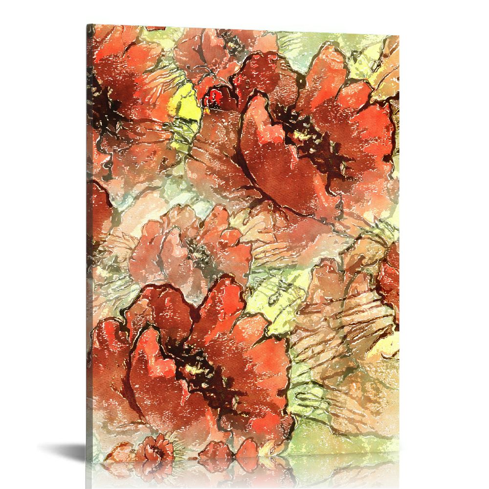 FLORID 16x20 in / 12x16 in Wall Art Printed Flowers Wall Art For Living ...