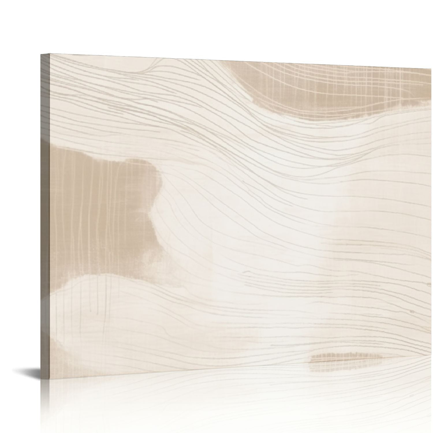 FLORID Abstract Beige Canvas Wall Art Boho Mid Century Modern Prints ...